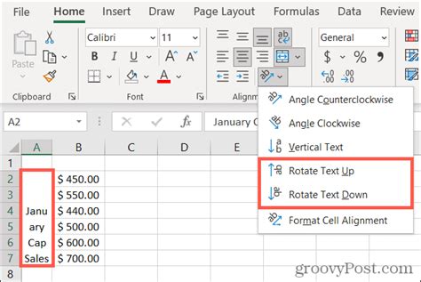 How To Angle And Rotate Text In Microsoft Excel