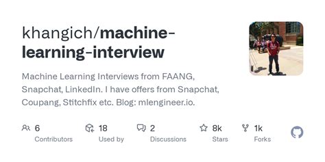 GitHub Khangich Machine Learning Interview Machine Learning Interviews From FAANG Snapchat