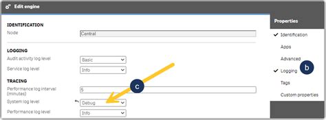 Qlik Sense How To Turn On Engine Debug Logs For C Qlik Community