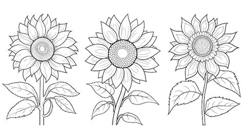 Sunflower Tracing Images Free Download On Freepik