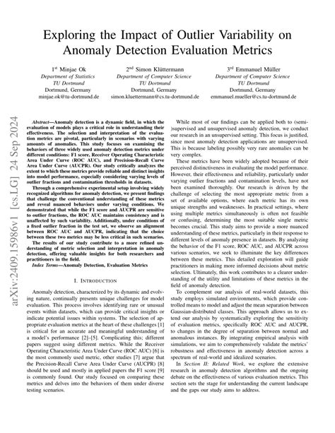 Pdf Exploring The Impact Of Outlier Variability On Anomaly Detection