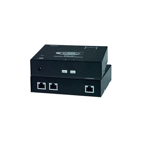 Ethernet Switch Selector 10 100 Megabit 2 Port Manual Selectable Cat5