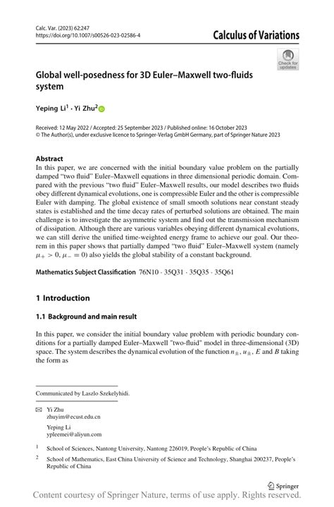 Global Well Posedness For 3d Eulermaxwell Two Fluids System