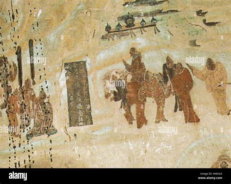 Zhang Qian Travels Depicts The Journey Of Zhang Qian A Chinese Explorer During The Han