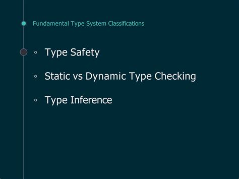 What Is Type Systems And Type Inferencepptx
