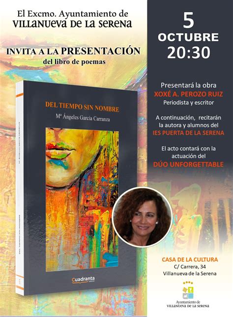 Acto Literario Presentación Del Libro Del Tiempo Sin Nombre De María