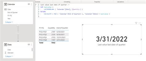 Solved Getting Last Date Value Of The Quarter Microsoft Fabric Community