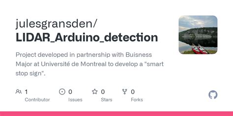 GitHub Julesgransden LIDAR Arduino Detection Project Developed In Partnership With Buisness