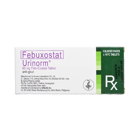 Urinorm 80mg 1 Tablet St Joseph Drug Online Store