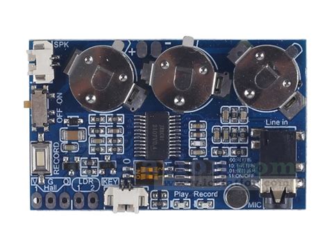 8m Recordable Voice Module 17 Minutes Recording Button Control