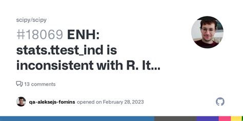 enh stats ttest ind is inconsistent with r it does not allow testing
