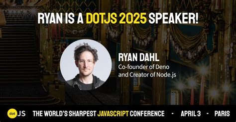 Dotjs Javascript Nodejs Deno Webdevelopment Techconference Dotconferences