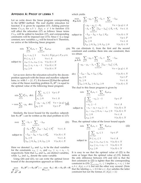 Pdf A Dual Decomposition Approach To Feature Correspondence