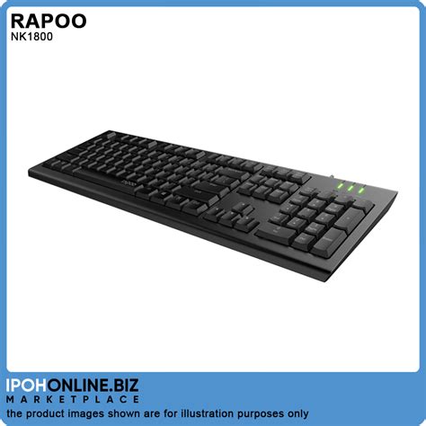 Rapoo Nk1800 Spill Resistance Wired Usb Keyboard