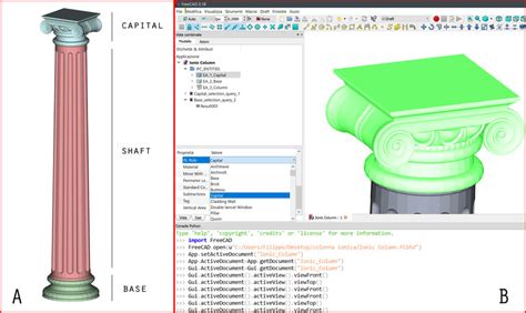 Example Of Ionic Column A Ionic Column Subdivisions Capital In Download Scientific Diagram