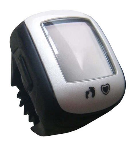 Heart Rate Monitor Pedometer Ring With Stopwatch Clock Calories