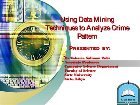 Using Data Mining Techniques To Analyze Crime Pattern Ppt