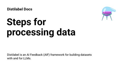 steps for processing data distilabel docs