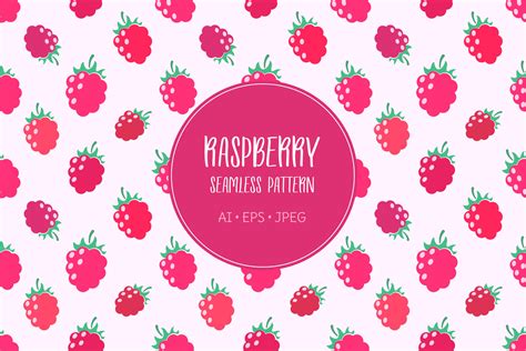 Raspberry Seamless Pattern Graphic By Cmeree Creative Fabrica