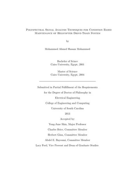Pdf Polyspectral Signal Analysis Techniques For Signal Analysis
