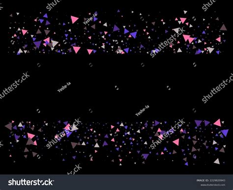 Triangle Explosion Confetti Broken Glass Explosive Stock Vector