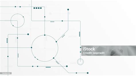 추상 기하학적 연결 선과 점 간단한 기술 그래픽 배경입니다 그림 벡터 디자인 네트워크 및 연결 개념입니다 0명에 대한 스톡 벡터 아트 및 기타 이미지 Istock