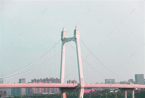 湘江上的三汊矶大桥摄影图高清摄影大图 千库网