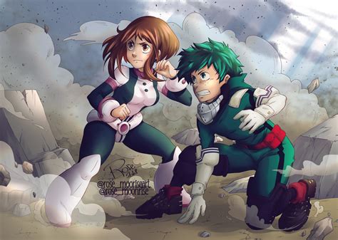 Deku X Uravity Boku No Hero Academia Fan Art By Rose 92 On Deviantart