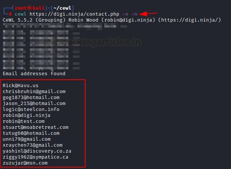 A Detailed Guide On Cewl Hacking Articles