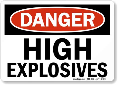Danger High Explosive Sign Png Official Psds