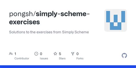 Github Pongshsimply Scheme Exercises Solutions To The Exercises