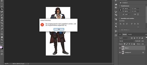 photoshop program error while trying to use the ob adobe community
