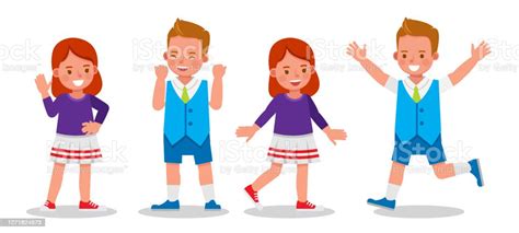 자식 문자 벡터 디자인 집합입니다 감정과 다양한 행동의 프리젠 테이션 가족에 대한 스톡 벡터 아트 및 기타 이미지 가족