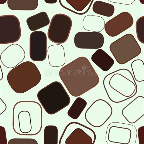 Seamless Abstract Rounded Rectangle Geometric Pattern Colorful And Artistic For Graphic Design