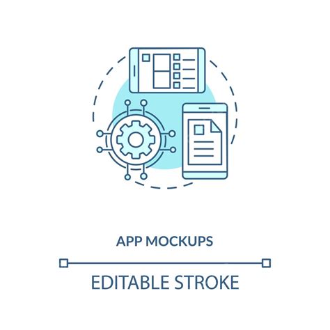 App Mockups Concept Icon Contour Mockup Cyberspace Vector Contour Mockup Cyberspace Png And