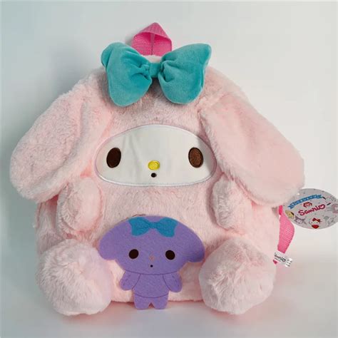 산리오대형인형 산리오귀여운 쿠로미 마이 멜로디 시나모롤 폼폼푸린 배낭 인형 핸드백 티몬