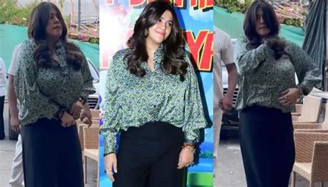Ekta Kapoor Wears An Uncomfortable Dress Keeps Adjusting It Netizen