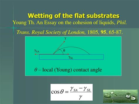 Ppt Modern Theory Of Wetting Theory And Experiment Powerpoint Presentation Id1597496