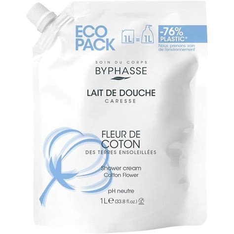 Creme De Banho Byphasse Fleur De Coton Ecopack 1l