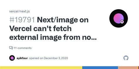 Nextimage On Vercel Cant Fetch External Image From Not Secured Site