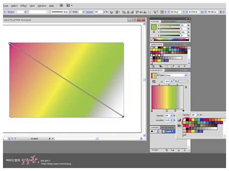 비비드망의 배움방 일러스트 그라데이션gradient이미지와 글씨 그라데이션넣기 네이버 블로그