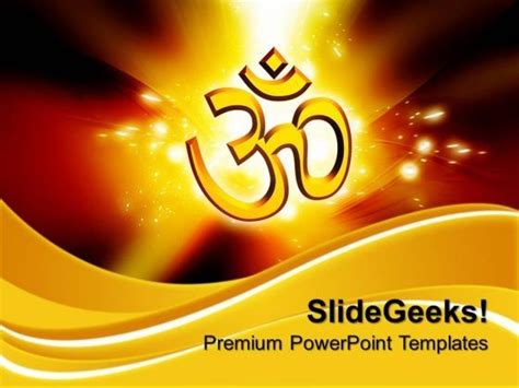 Om Religion Powerpoint Templates And Powerpoint Themes 0712