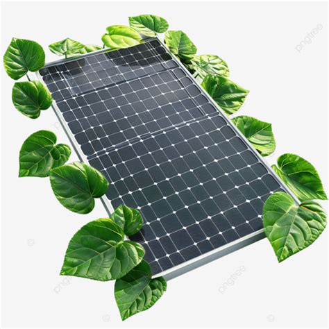 청정 에너지 개념 태양 전지 패널 및 녹색 잎 전력 기술 단풍과 광전지 청정 에너지 태양 전지 패널 녹색 잎 Png 일러스트 및 이미지 에 대한 무료 다운로드