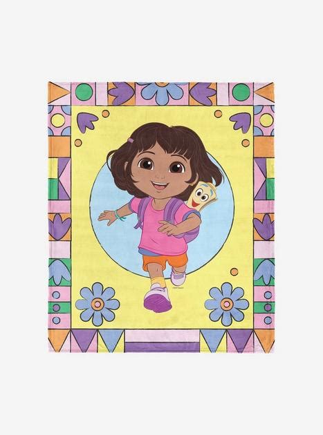 Dora The Explorer Running Dora 50x60 Silk Touch Throw Blanket Boxlunch