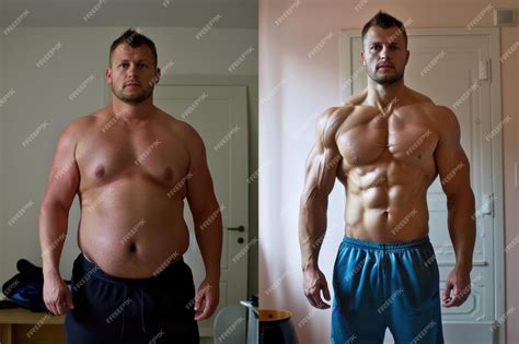 Premium Photo Transformational Fitness Journey Body Transformation