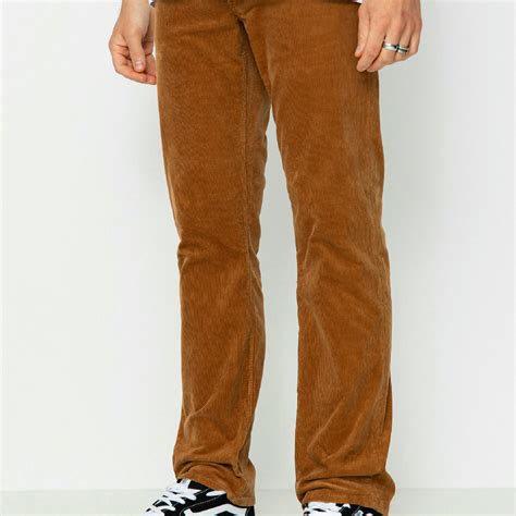 Volcom Solver 5 Pocket Cord Pants Brown Tobacco