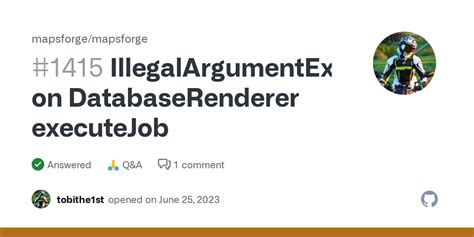 Illegalargumentexception On Databaserenderer Executejob · Mapsforge Mapsforge · Discussion 1415