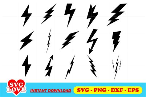 Lightning Bolt SVG Bundle Gravectory