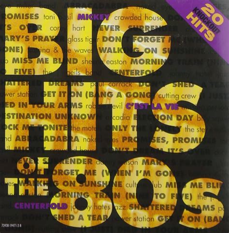 Big Hits Of The 80s Various Artists Nick Rhodes Jon Moss Warren