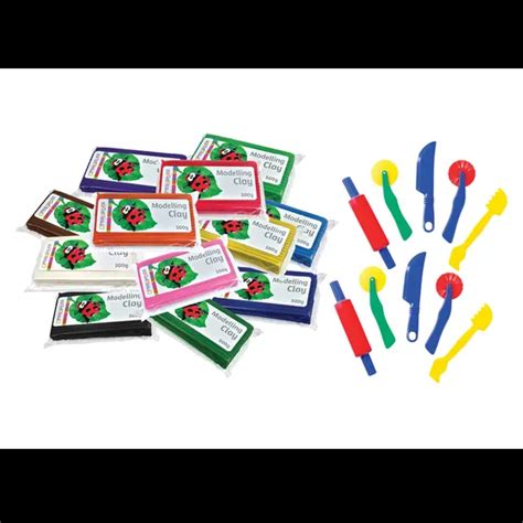 Creatistics Modelling Clay Pack Of 12 Tools